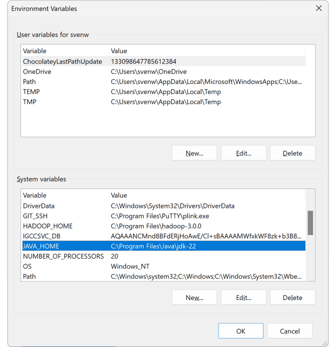 How to change Java Versions in Windows (updated for JDK 22)